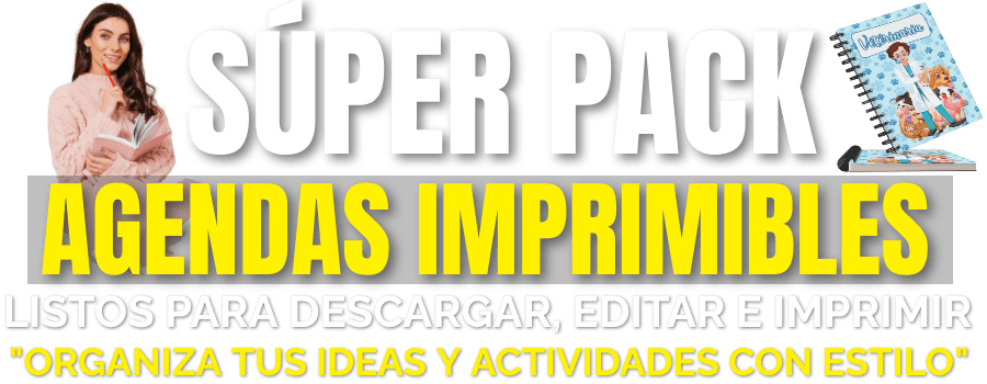 AGENDAS PERSONALIZADAS | PLANTILLAS DESCARGABLES